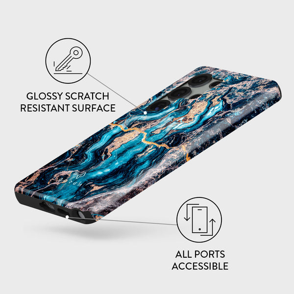Mystic River - Blue Marble Samsung Galaxy S25 Ultra Case | BURGA