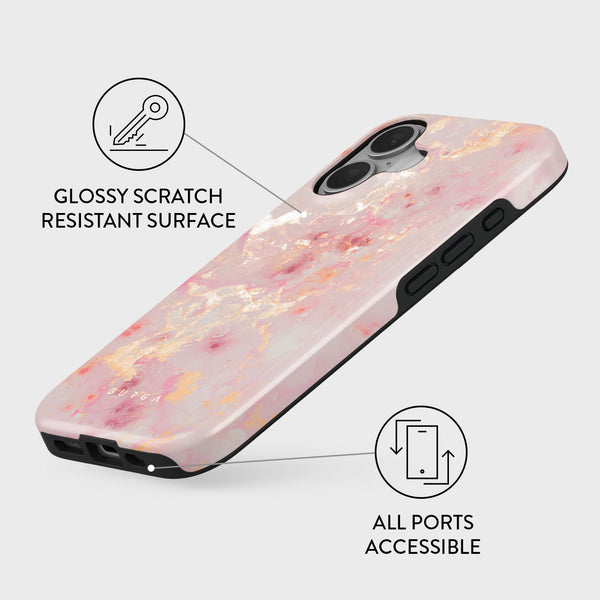 Golden Coral - Pink iPhone 16 Case | BURGA