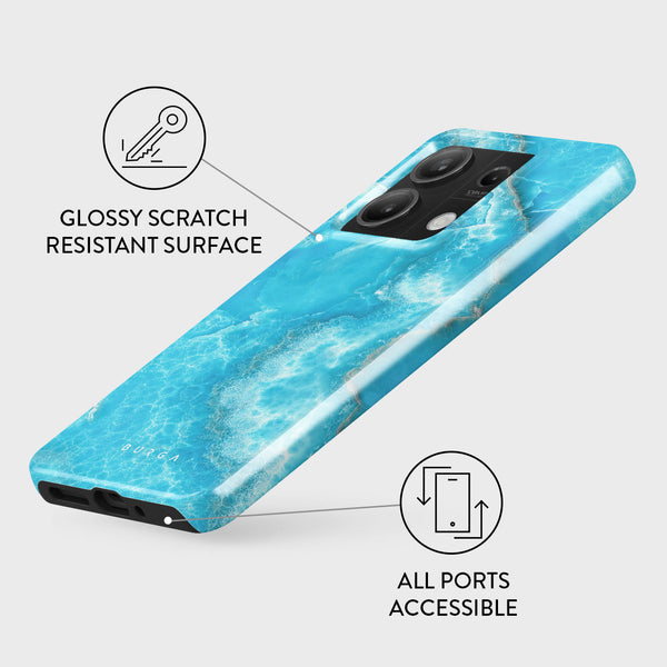 Ocean Waves - Blue Xiaomi Redmi Note 13 5G Case | BURGA