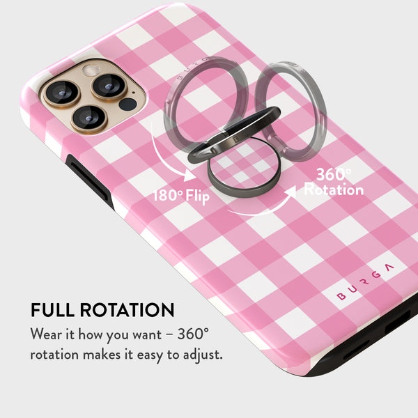 Think Pink - Phone Ring Holder Finger Grip Stand | BURGA