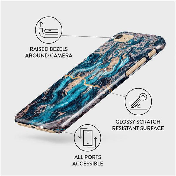 Mystic River - Blue Marble iPhone SE (2020) Case | BURGA